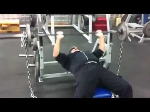 Morning Mike Bench Press w/ Chains - YouTube