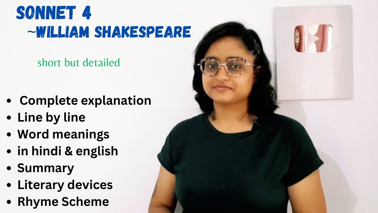 Sonnet 4 by William Shakespeare | Unthrifty loveliness, why dost thou ...