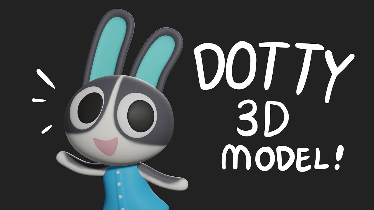 Dotty (Animal Crossing) 3D Model Showreel - YouTube