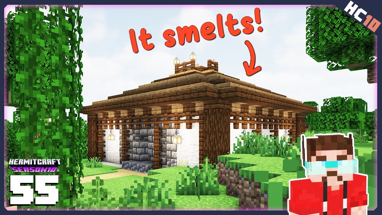 A SMELTERY FOR EXILE! | HermitCraft 10 | Ep 55 - YouTube