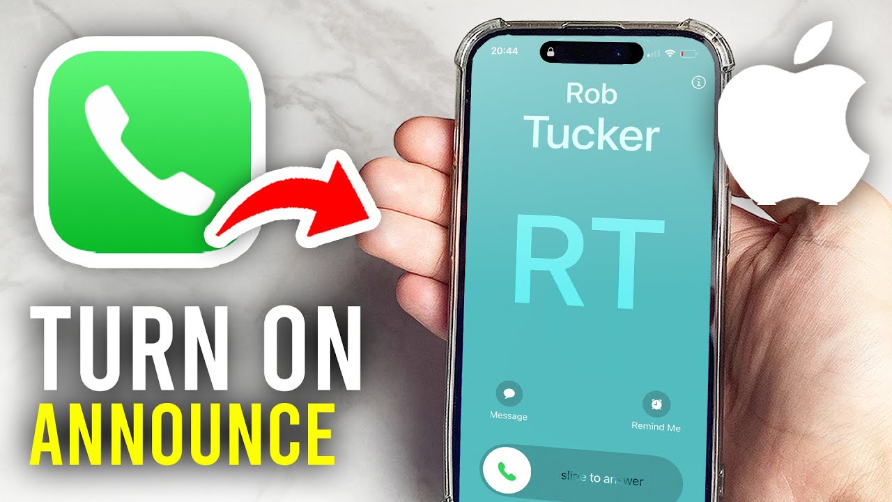 How To Turn On Announce Caller Name On iPhone - Full Guide - YouTube