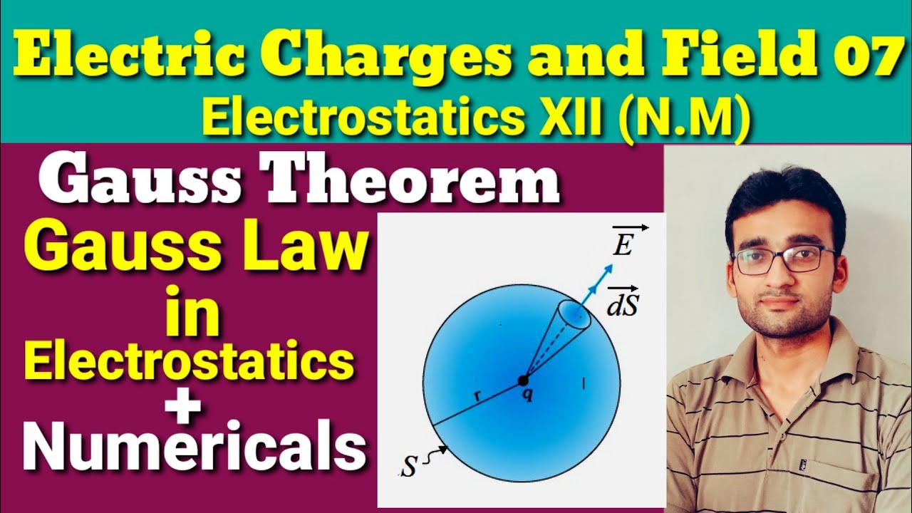 Electric Charges and Field 07 || Gauss Theorem || Gauss Law in Electrostatics | Gauss Law ...