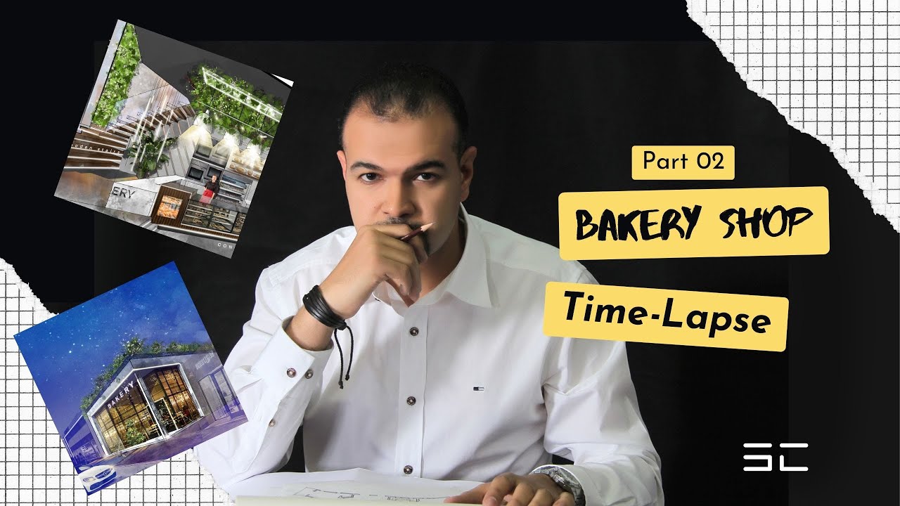 How Digital Sketches Pushed the Boundaries of Bakery Shop Design: Time-Lapse Sketch From Scratch ...