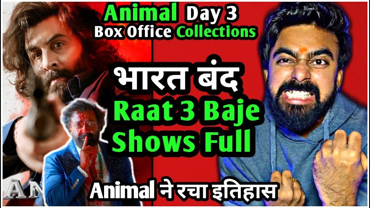 Animal Box Office Collections | Animal Day 3 Box Office Collections ...