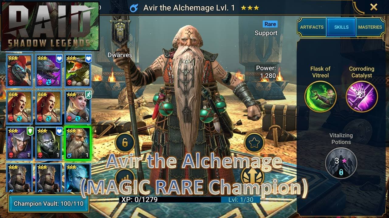 RAID: Shadow Legends - Unlocking Avir the Alchemage (MAGIC FORCE ...