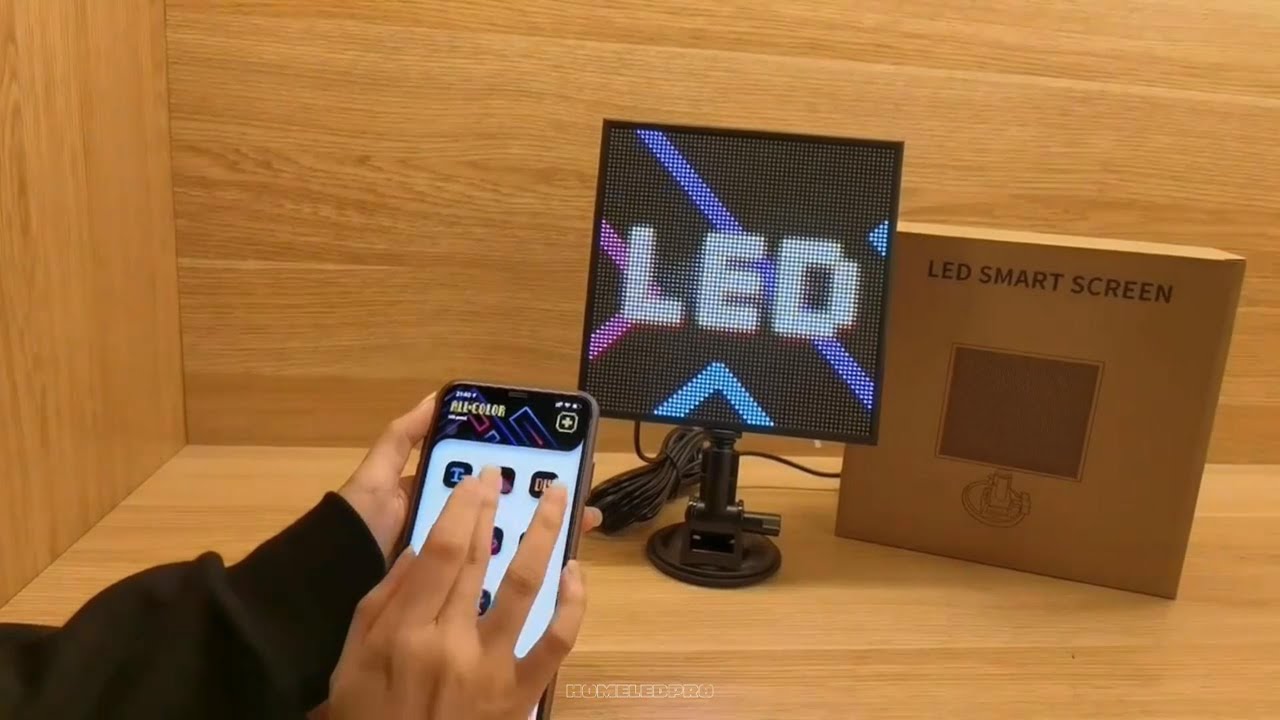64x64 Pixel Smart APP Control LED Display Screen @HomeLEDPro - YouTube