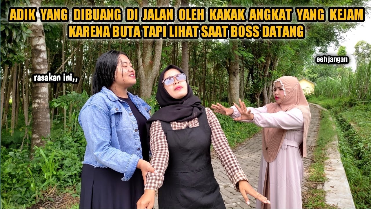 ADIK YANG DIBUANG DI JALAN OLEH KAKAK ANGKAT YANG KEJAM KARENA BUTA ...