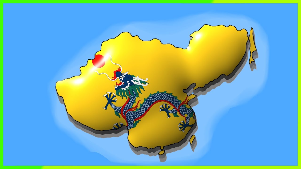 Re-creating the QING Empire | Map Flag Speedart - YouTube