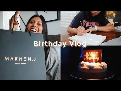 How I Celebrated My Birthday (school work, marhen.J unboxing, gifts) | 2.24.2021
