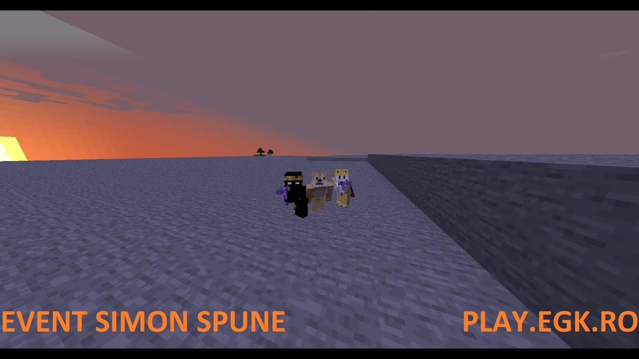 Event Simon spune pe Minecity (play.egk.ro) - YouTube