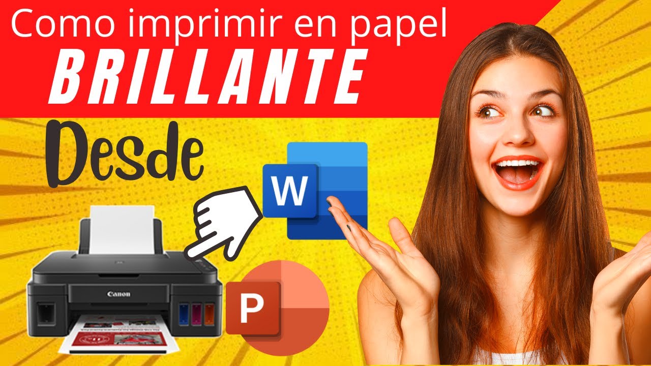 Como imprimir en papel brillante con Word o PowerPoint - YouTube