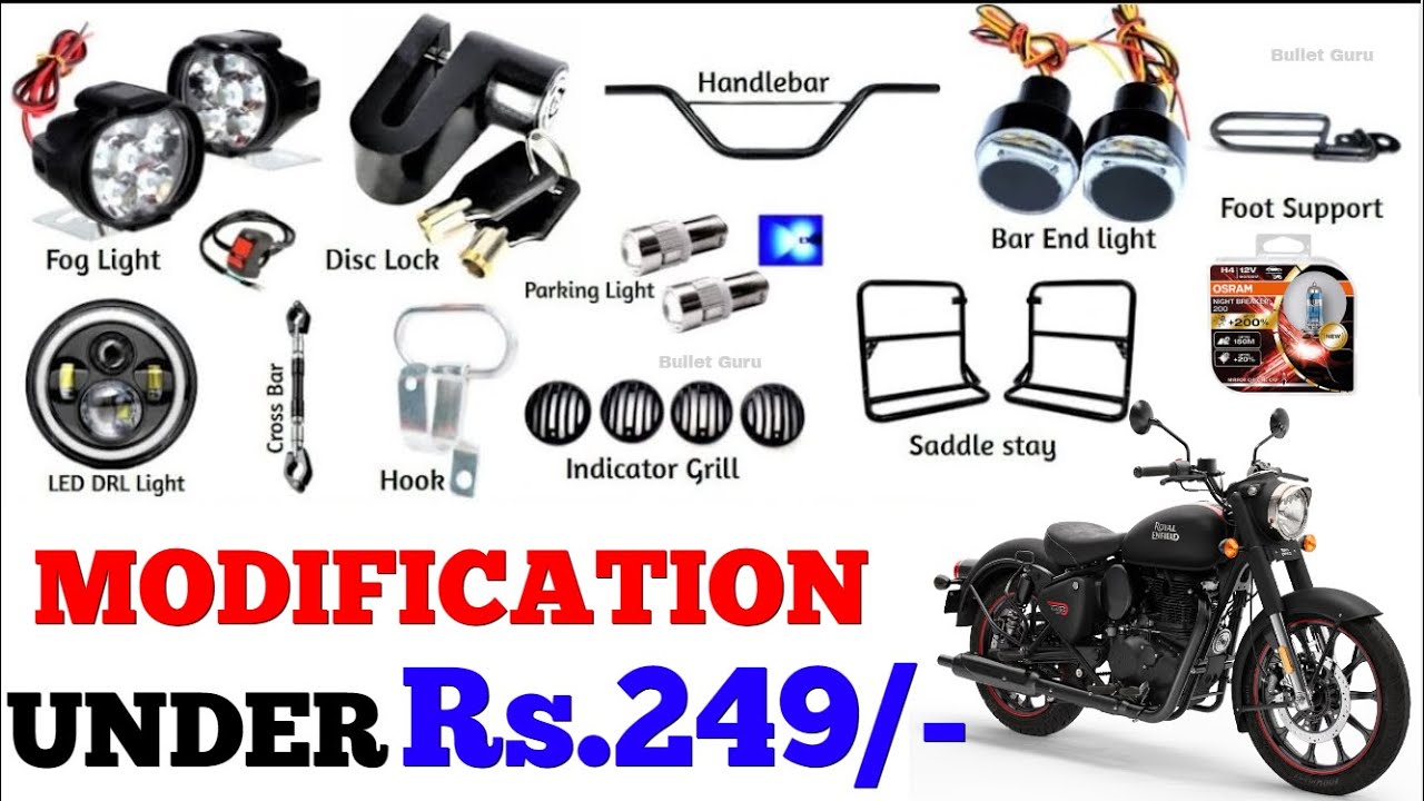 10 Modifications UNDER Rs.249/- For Bikes & Scooters | Budget ...