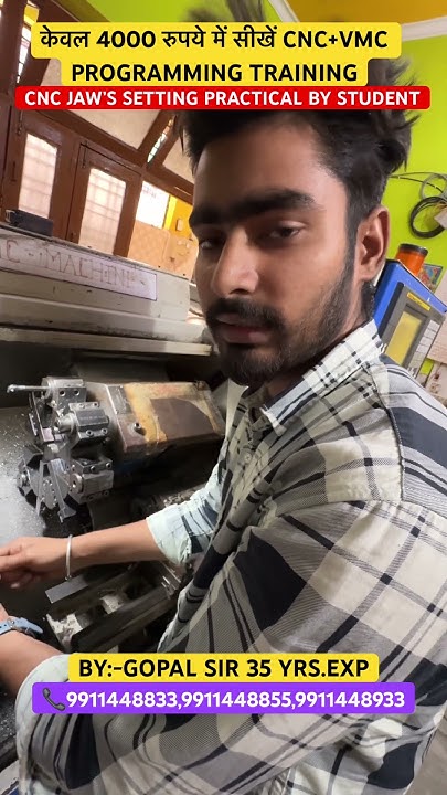 CNC JAW’S SETTING PRACTICAL BY STUDENT #shorts #cnc #cncmachine #cncmachining #fanuc - YouTube