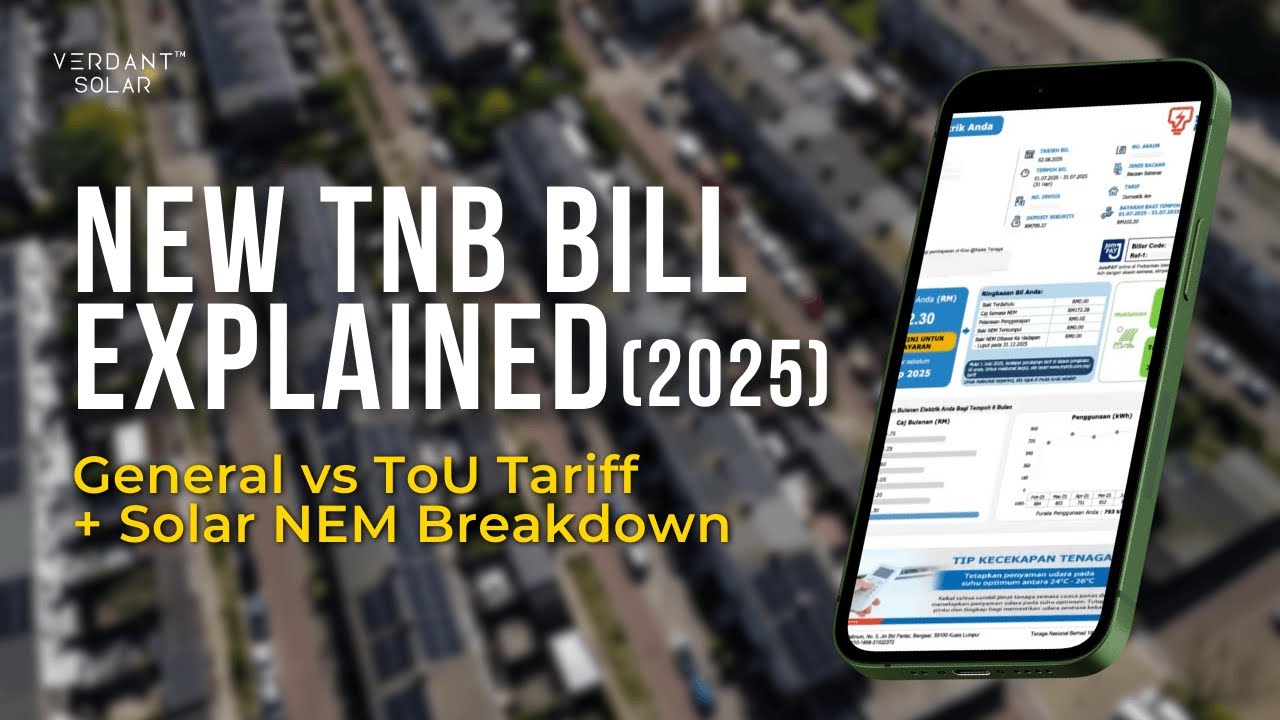 New TNB Bill Explained (2025) | General vs ToU Tariff + Solar NEM ...