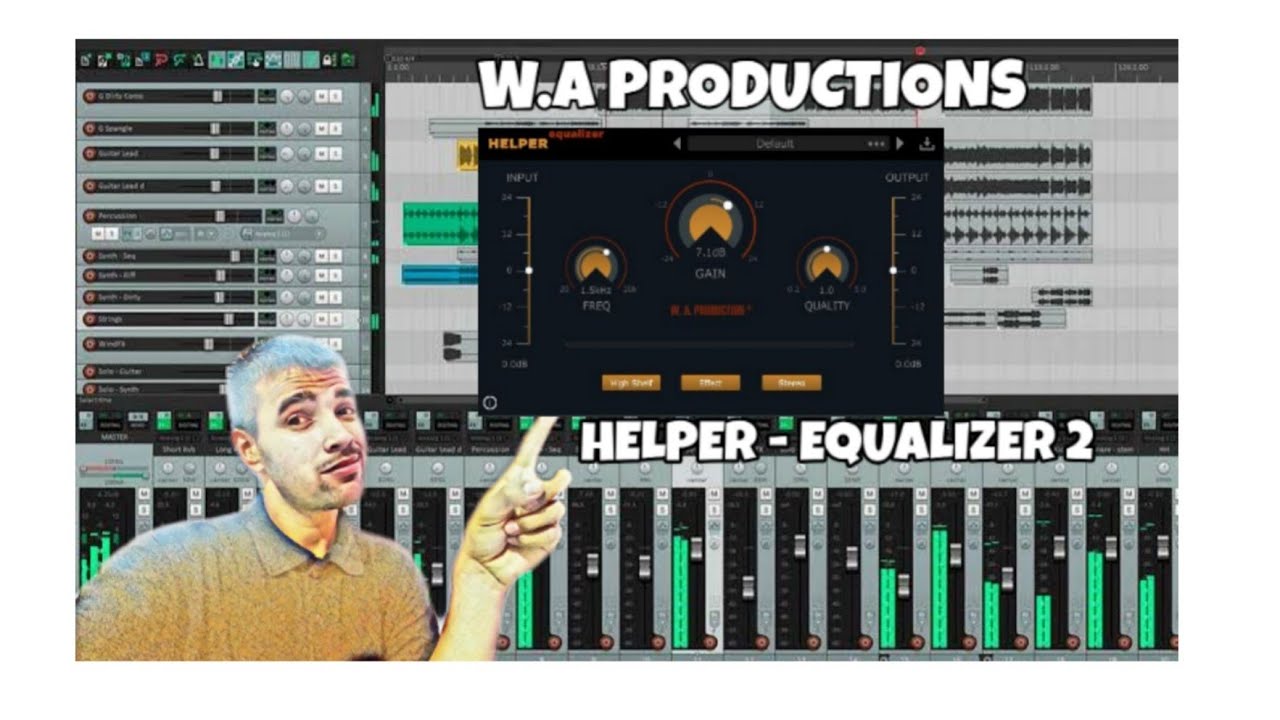 W.A PRODUCTIONS | Helper - EQUALIZER 2 | VST PLUGIN | REVIEW EM PORTUGUÊS - YouTube