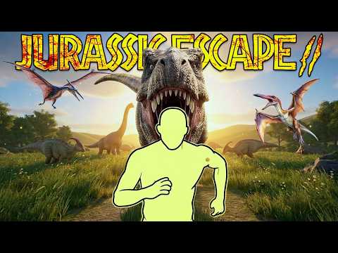 JURASSIC WORLD ESCAPE 2 🦖 Immersive Interactive Warm Up | ADVENTURE WORKOUT | RUN FROM THE T-REX!