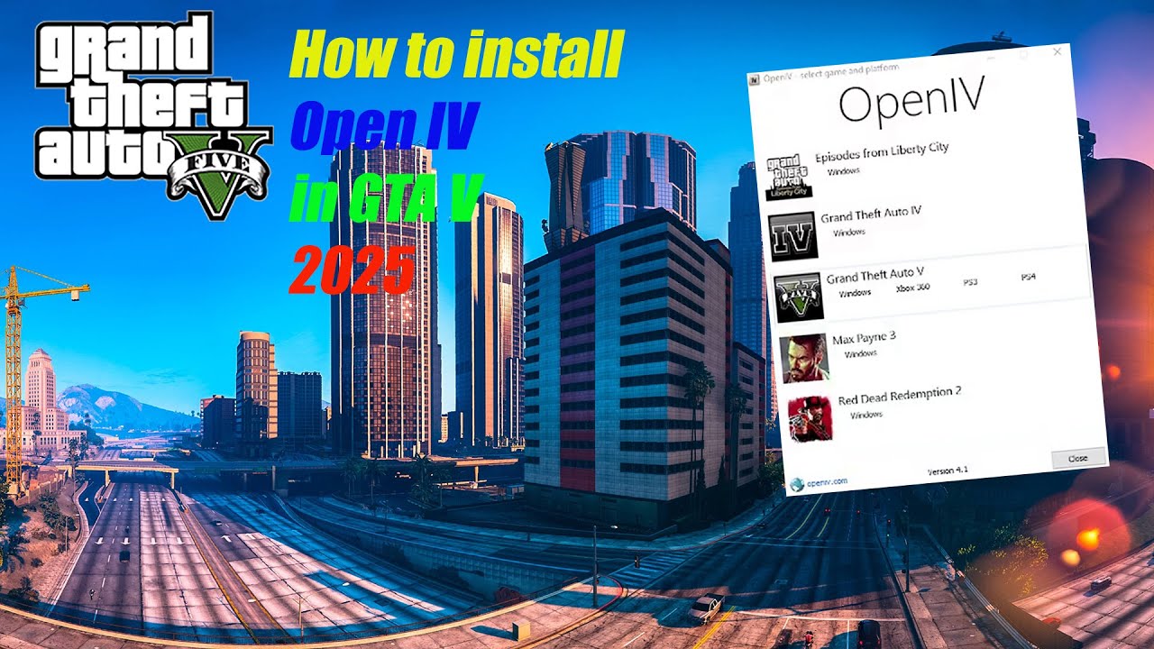 how to download and install openiv for gta 5 2025 | how to mod in gta 5 ...