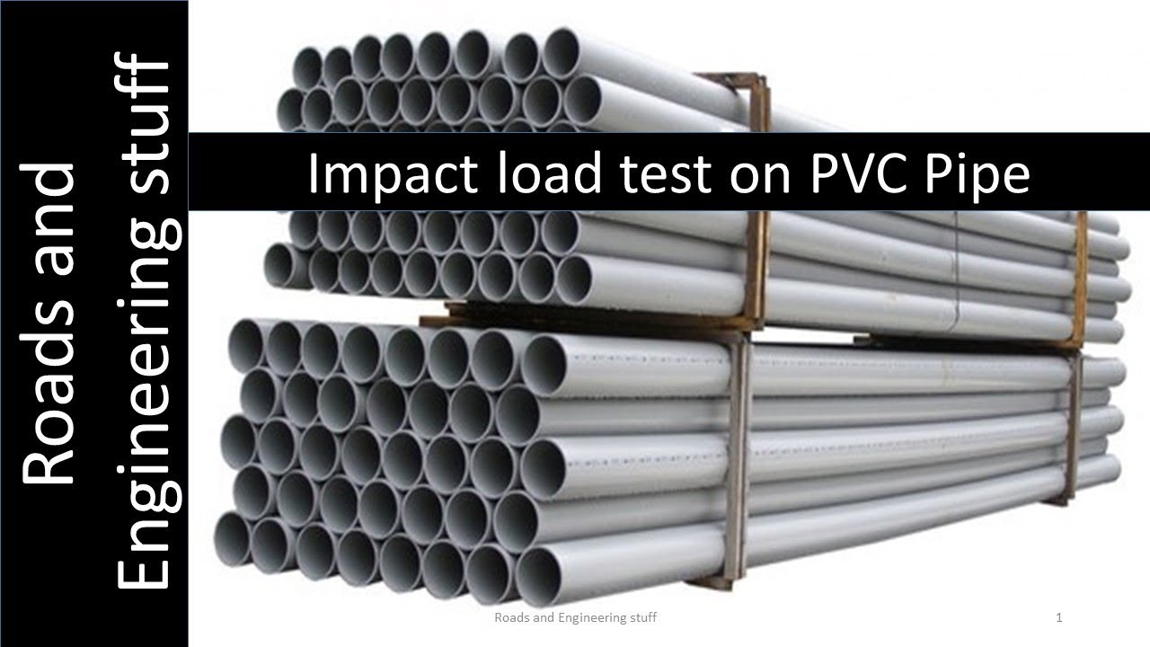Impact load test on plastic pipe - YouTube