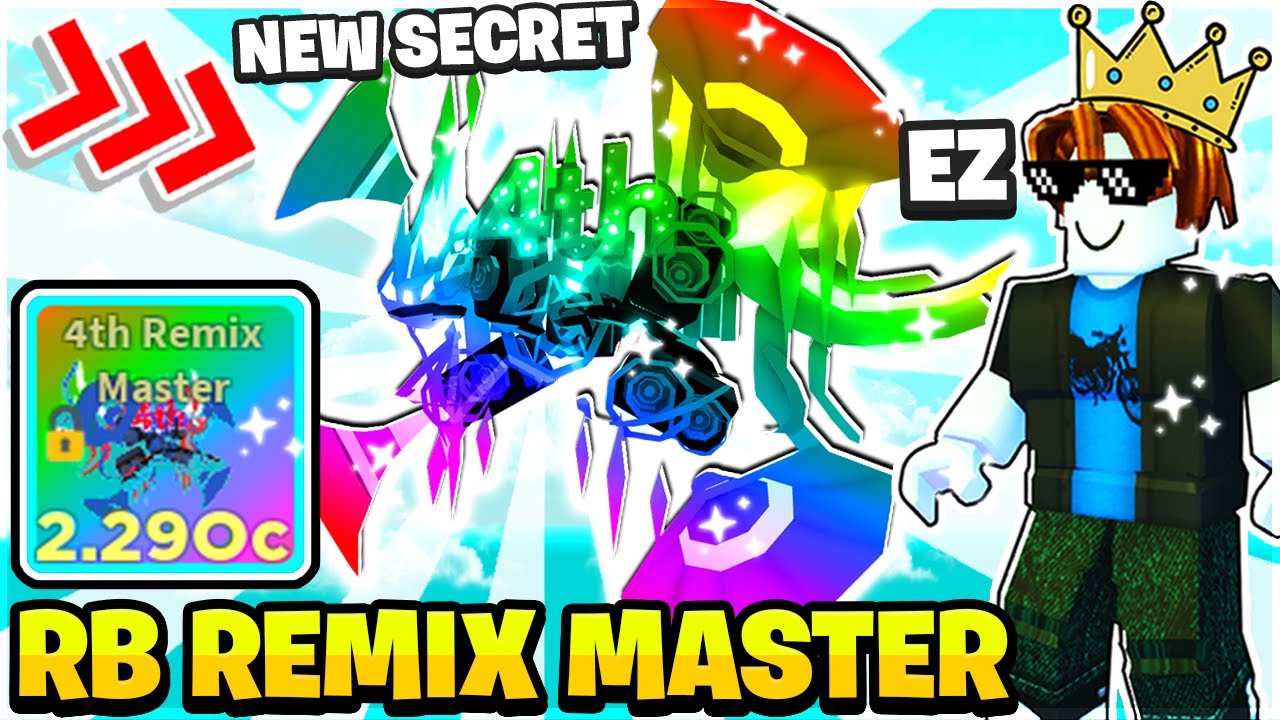NOOB SPAWNS WITH RAINBOW 4TH REMIX MASTER IN ROBLOX CLICKER SIMULATOR ...