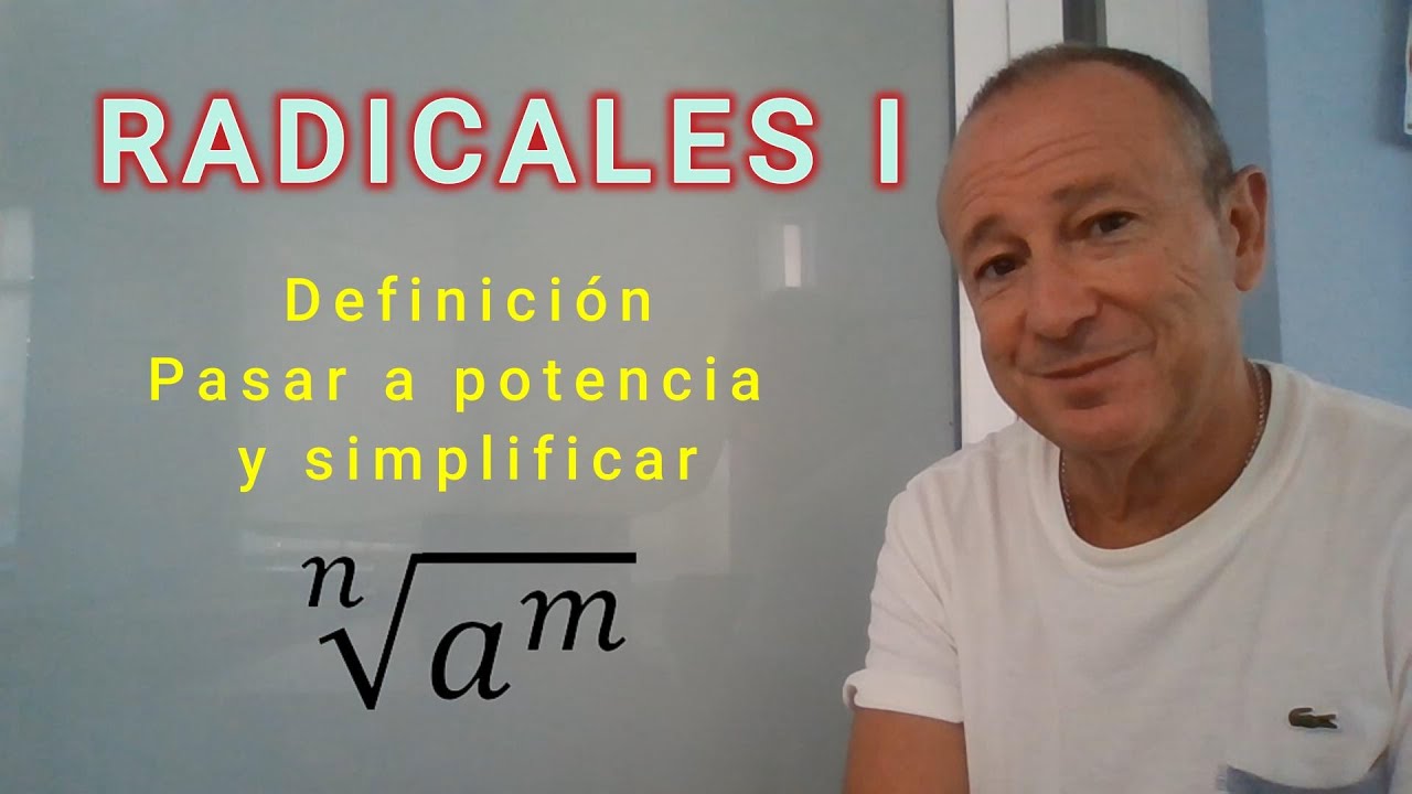 Radicales I - Definición - Pasar radicales a potencia - YouTube