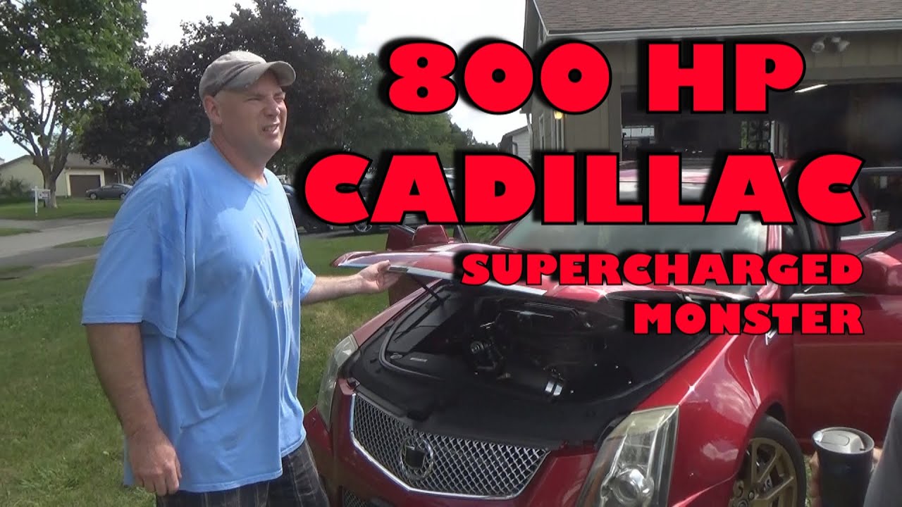 800 HP Cadillac Supercharged V8 - YouTube