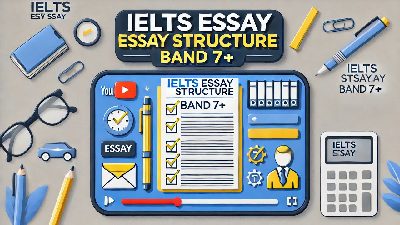 IELTS 7+ band essay structure|| ielts academic writing task 2 - YouTube