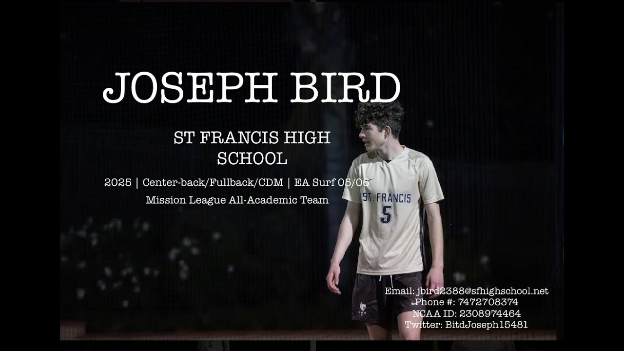 JOSEPH BIRD HIGHLIGHTS | 2025 | CB/LB/RB/CDM | ST. FRANCIS AGAINST ...