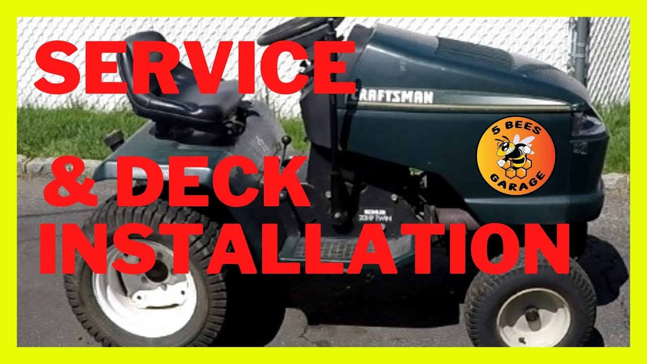 Craftsman GT EZ3 Cleaning with pressure washer, Service and Mowing Deck ...