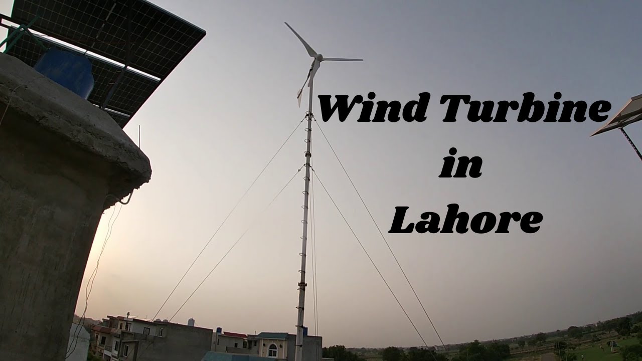 Wind turbine installed in Lahore on a Roof top - YouTube