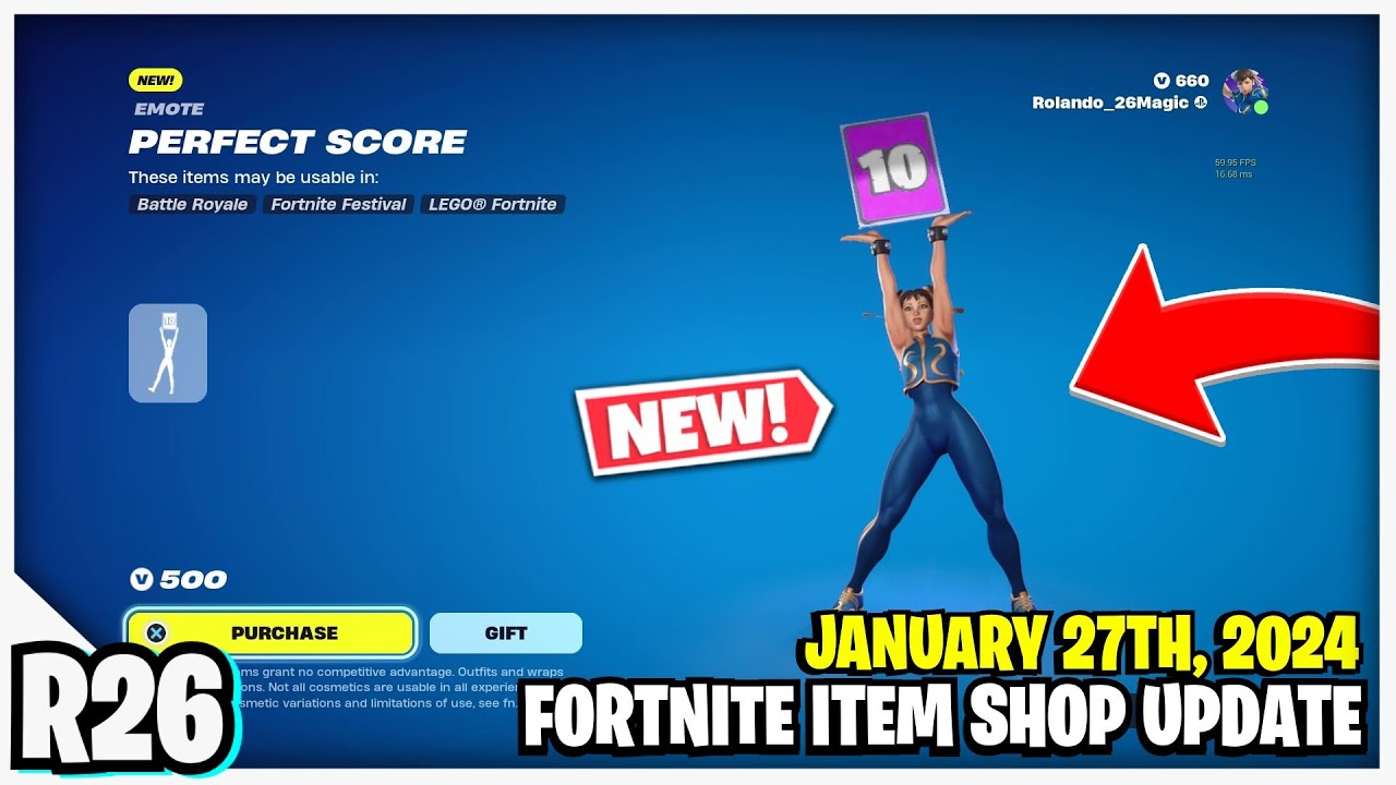 Fortnite Item Shop *NEW* PERCET SCORE EMOTE & 3 RARE ITEMS! [January ...