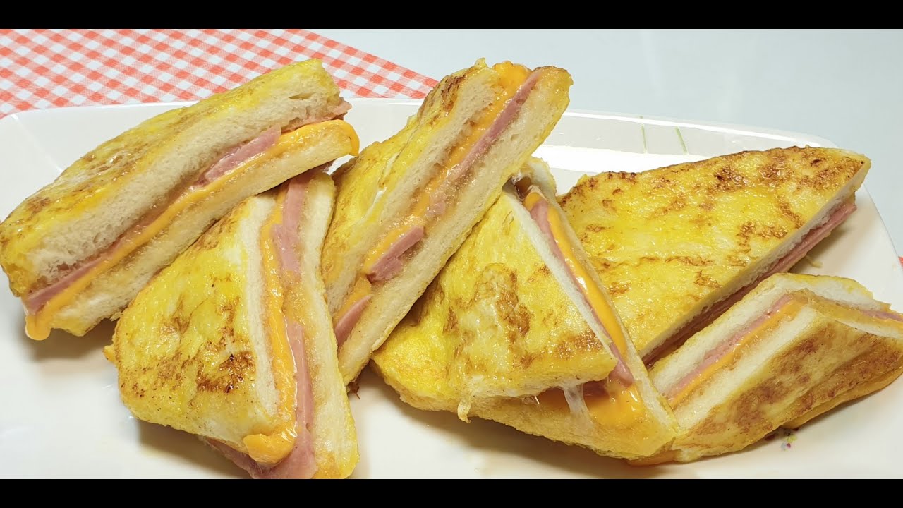 112#스팸치즈토스트#spam cheese toast / 스팸 시리즈 열번째 입니다 - YouTube