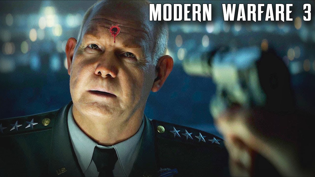 Captain Price kills General Shepherd: Call Of Duty MW3 - YouTube