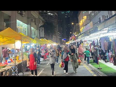 Walking tour Night Market Jalan Tar Kuala Lumpur | Street Food KL | Pasar Malam - YouTube
