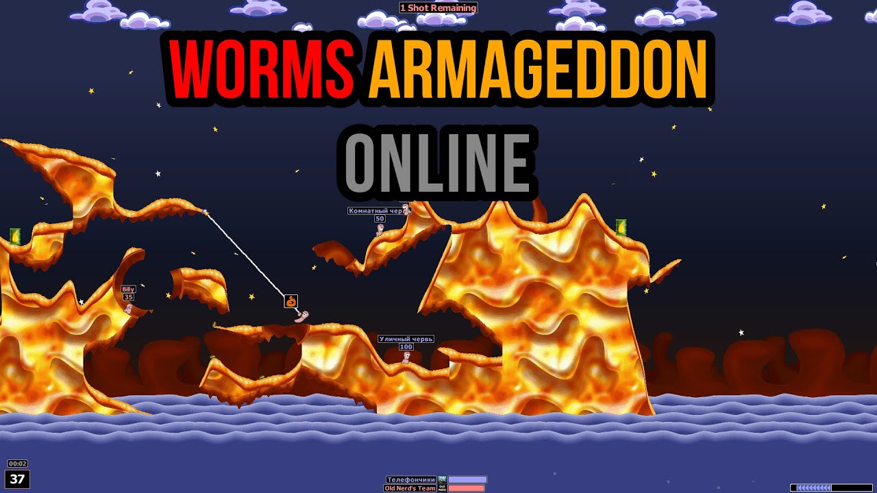 Worms Armageddon Online (WormNET) | Intermediate 1v1 - YouTube