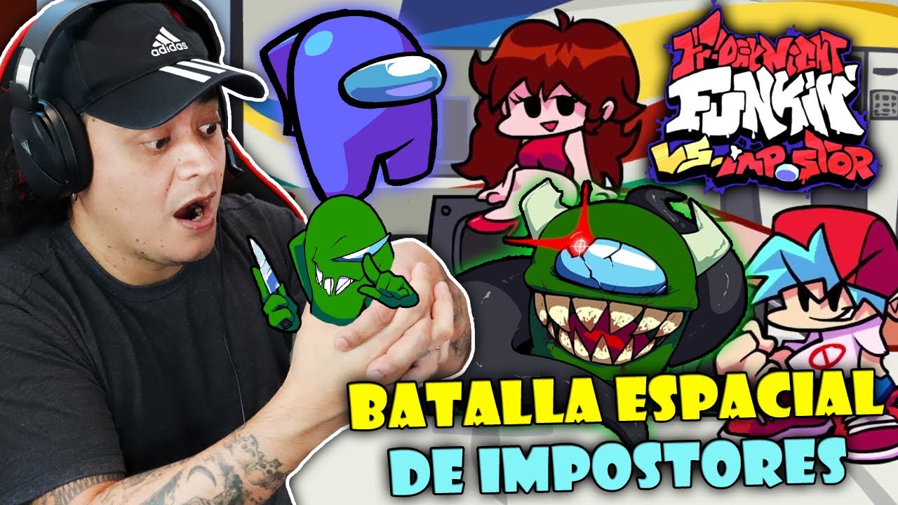 Among Us vs FNF: Boyfriend se Enfrenta al IMPOSTOR VERDE 🚀😱🎤 #fnf # ...