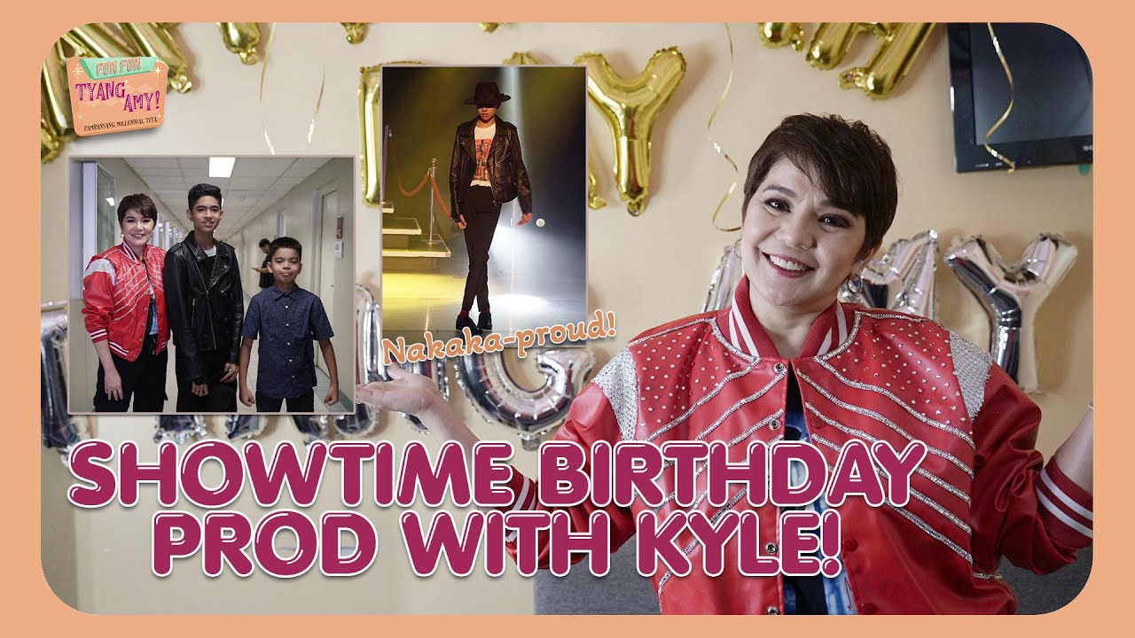 SHOWTIME BIRTHDAY PROD WITH KYLE! | Fun Fun Tyang Amy Vlog 130 - YouTube