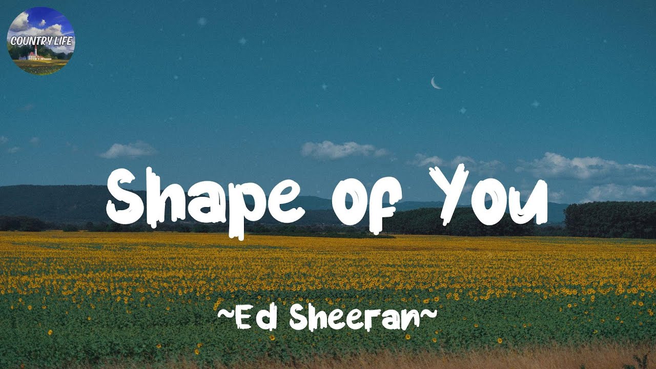 💖 Shape of You - Ed Sheeran - I'm in love with your body | (Lyrics ...
