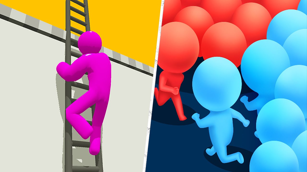 Satisfying Mobile Games 2023 - Ladder Master, Count Masters, Marble Run ...
