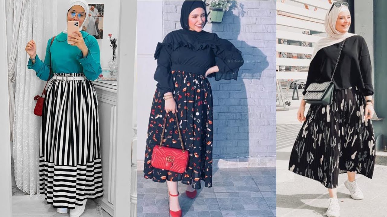 5 Model Rok Panjang untuk Hijaber BERTUBUH GEMUK & PERUT BUNCIT - YouTube