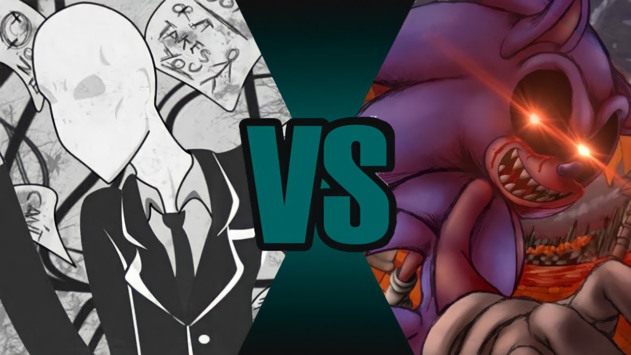 Slenderman Vs Sonic EXE (Creppypasta Battle) - YouTube