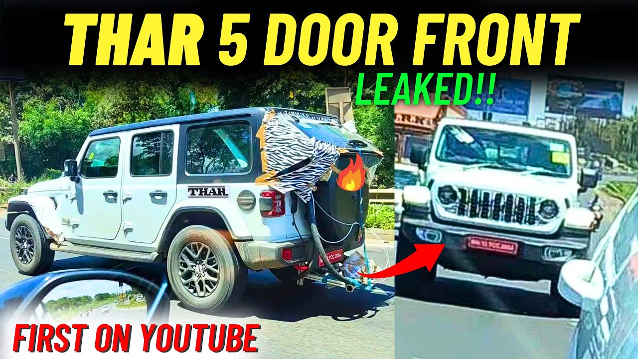 Mahindra Thar 5 fully leaked🔥 Interior, Exterior, Features, Price ...