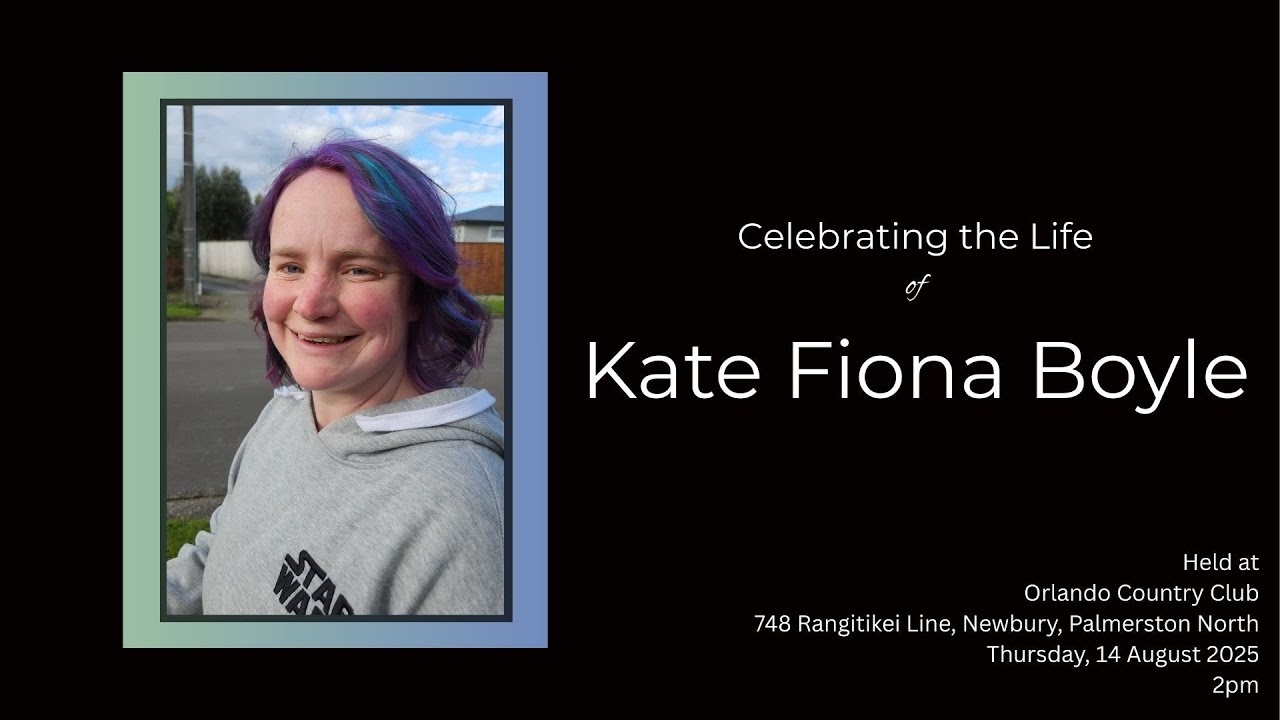 Kate Fiona Boyle Memorial Service (Remastered) - YouTube