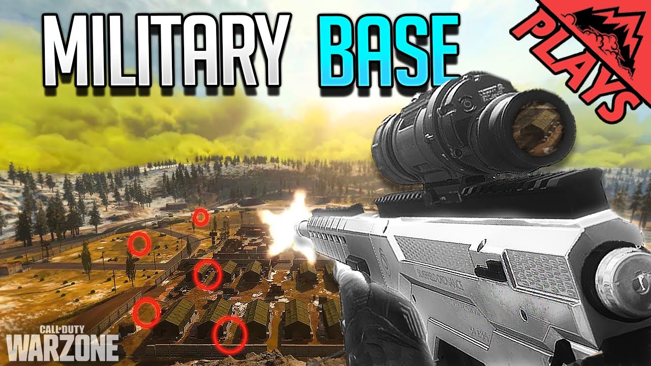 How to TAKE OVER the Military Base Drop in Warzone - YouTube