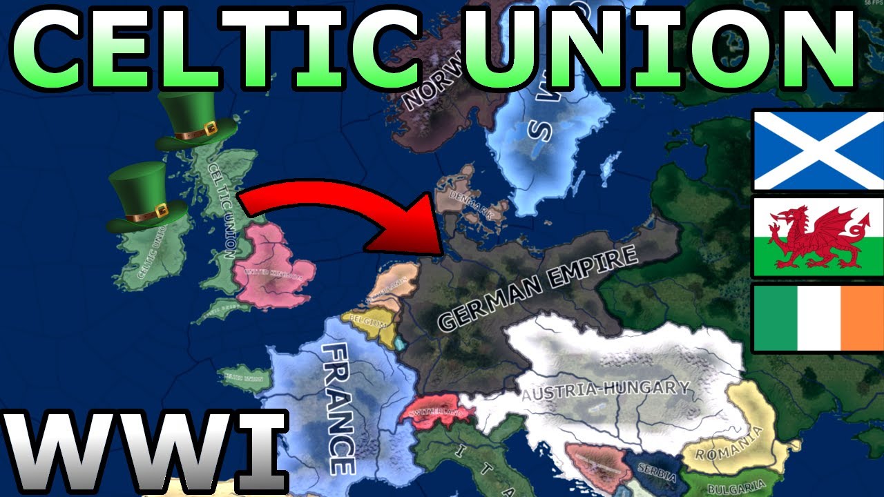 What if the Celtic Union joined the Central Powers in WW1? | HOI4 Timelapse - YouTube
