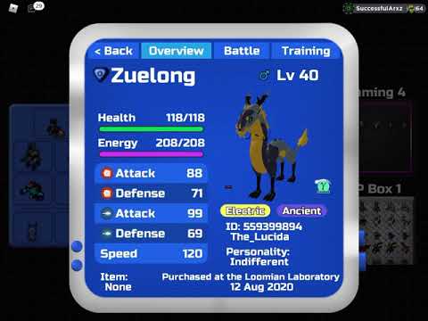 Showing All 7 Gamma Starters | Loomian Legacy In General - YouTube