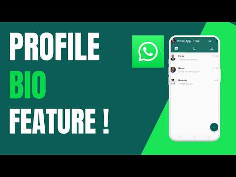How to Use WhatsApp Profile Bio Feature !