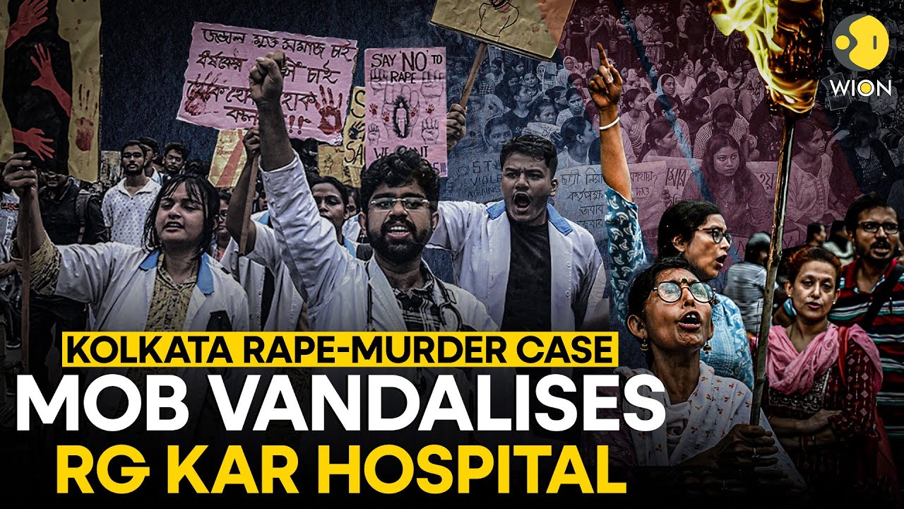 Kolkata Rape-Murder Case: Mob vandalise RG Kar hospital; stones pelted ...