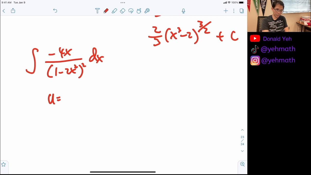 AP Calculus AB U-substitution - YouTube