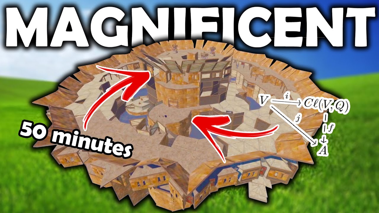 50 minutes to raid this MAGNFICENT STRUCTURE - Rust - YouTube