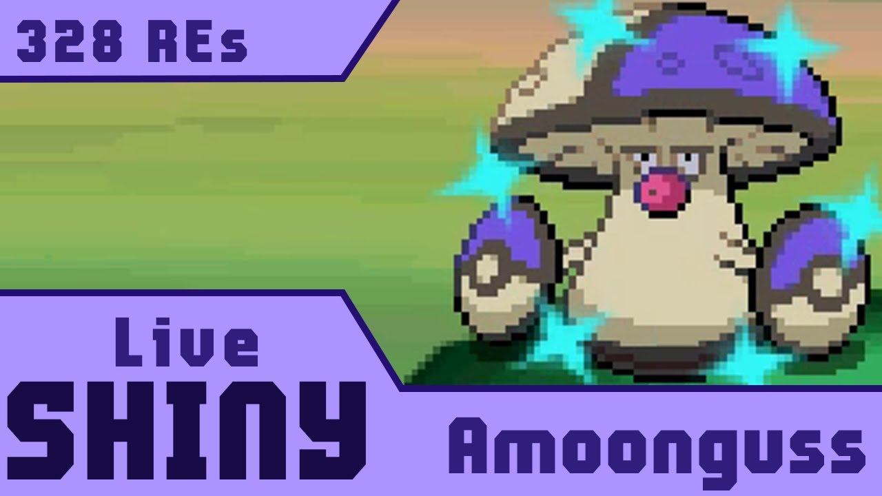 Live Shiny Amoonguss in only 328 REs • Pokemon Black - YouTube